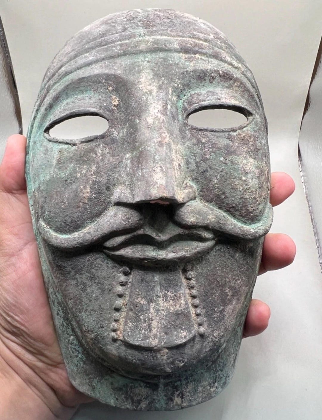 Unique Genuine Ancient Greco Roman Warriors Bronze Mask - 2000+ Years ...