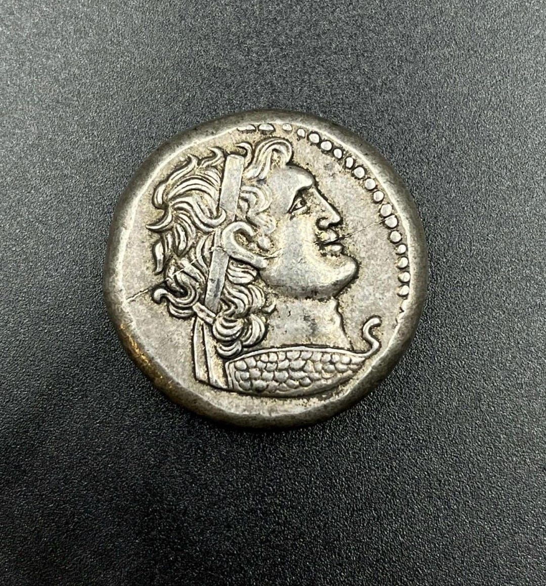 Rare Ancient Greek Emperor King Bronze Coated Coin - Etsy