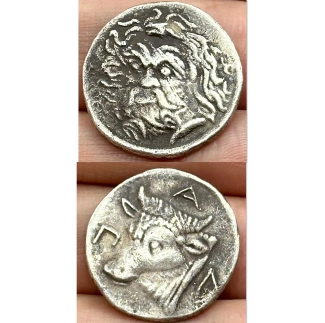Unresearched Ancient Roman Greek King Solid Silver Coin - Etsy