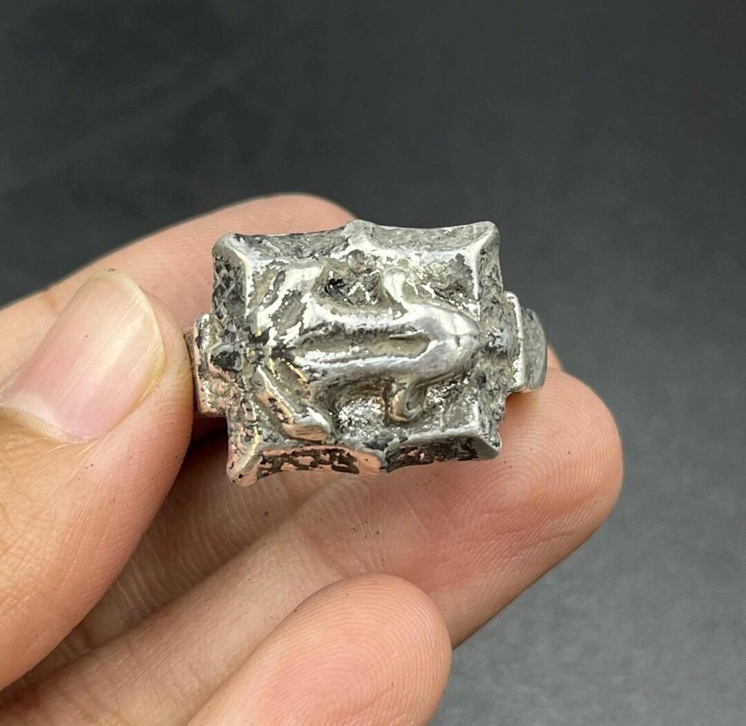 Stunning Rare Ancient Roman Solid Silver Frog Unique Ring - Etsy