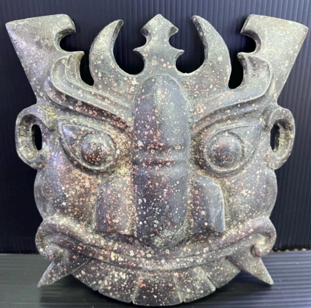 Ancient Near Eastern Bronze Grotesque Shamans Face Mask for Rituals - Etsy