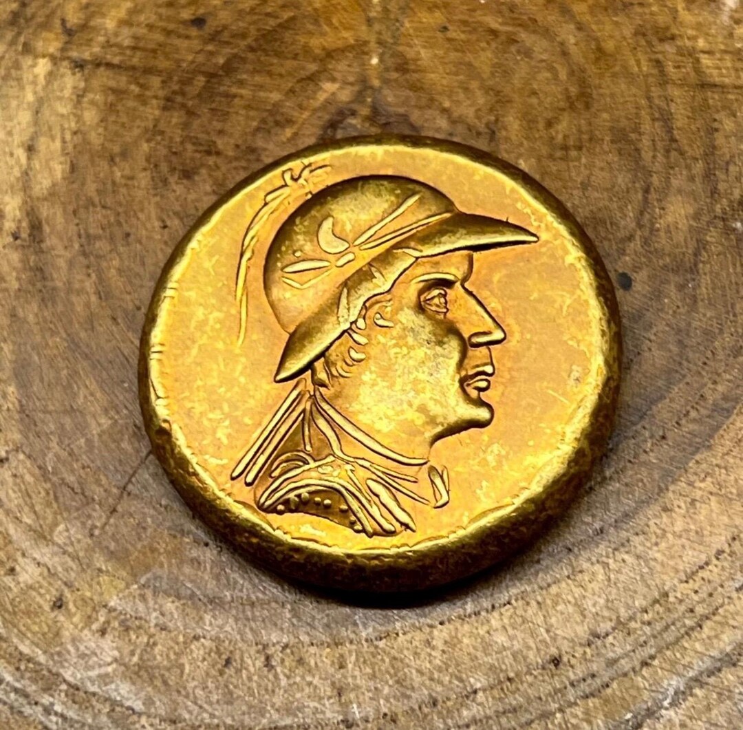 Very Rare Beautiful Ancient Bactrian Gold Plated Coin - Etsy