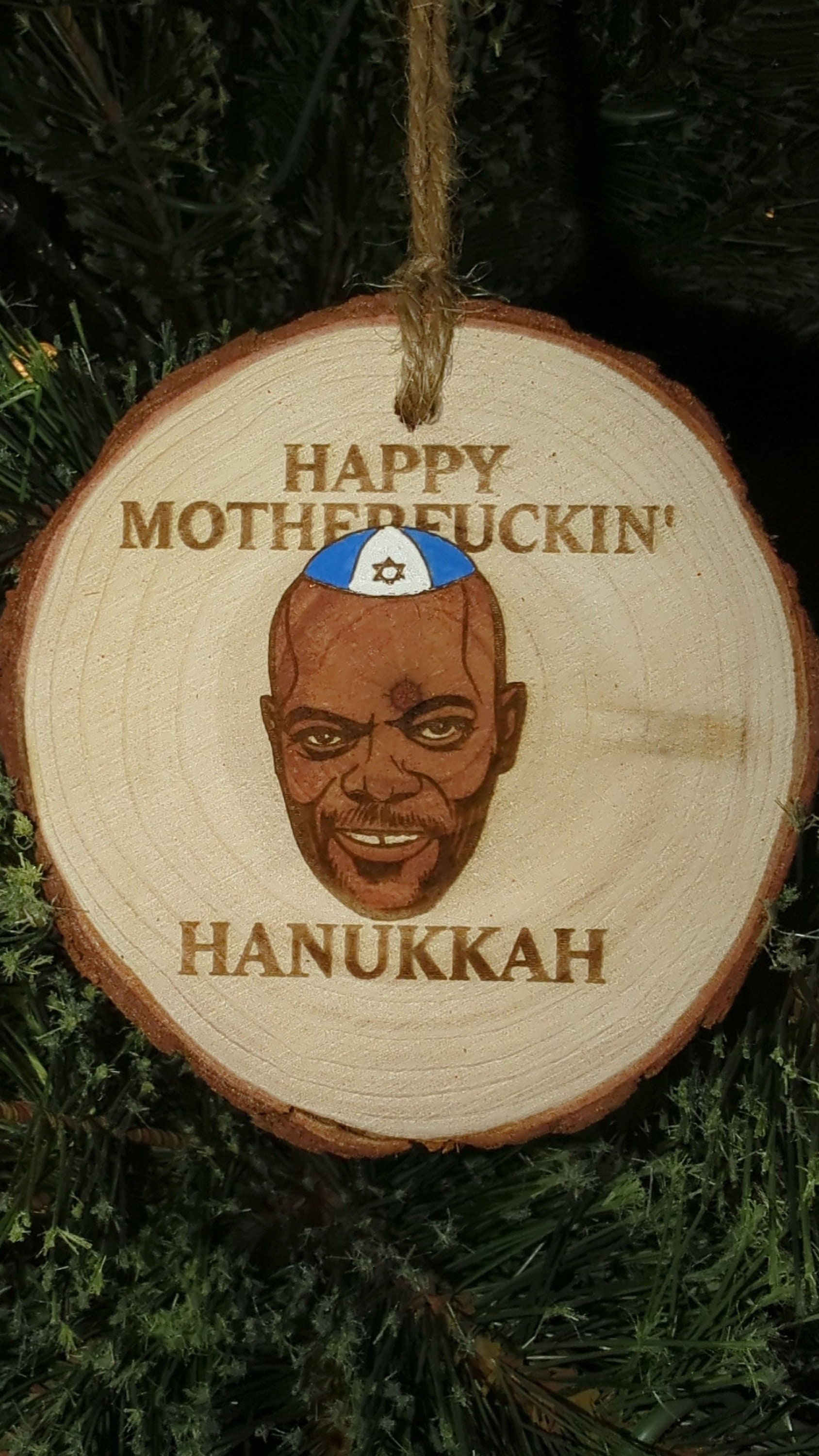 Samuel L. Jackson: Happy Motherfuckin' Hanukkah! - Etsy
