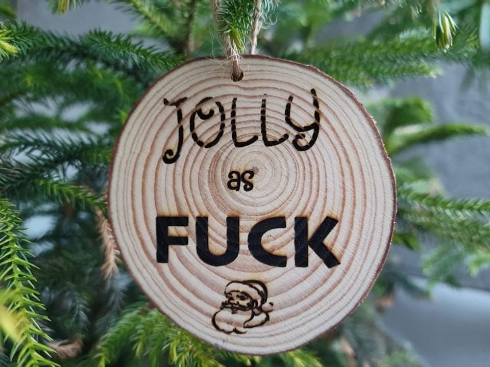 Jolly AF Ornament - Etsy