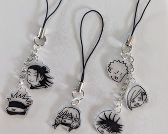 Gojo Geto Phone Charm, Jujutsu Kaisen Phone Charm, Cute Anime Phone ...