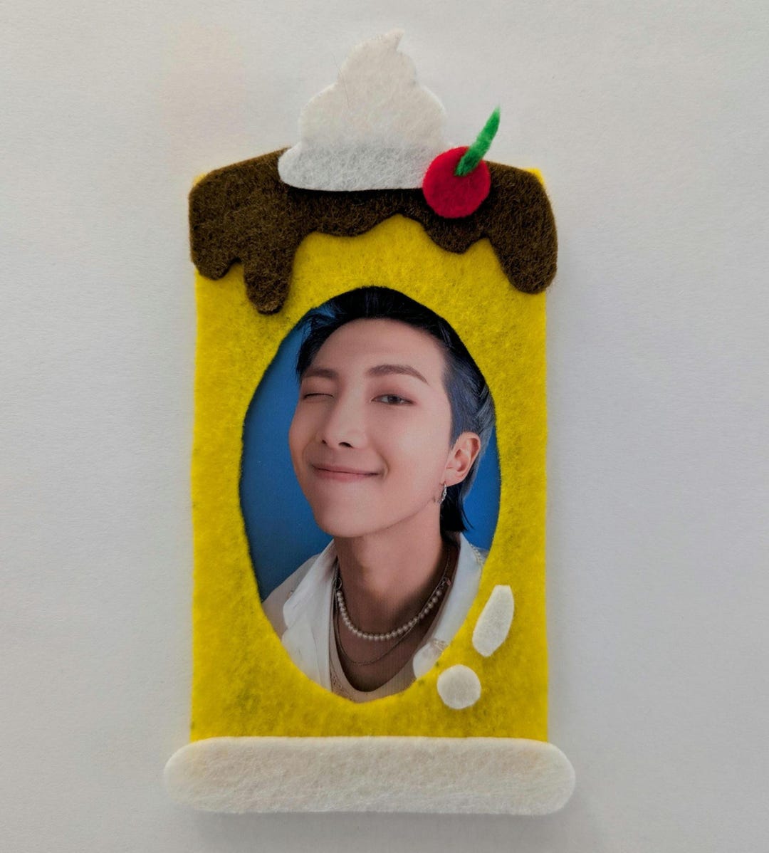 Felt Decorated Toploader | Kpop Toploader | Felt Card Topper | Handmade ...