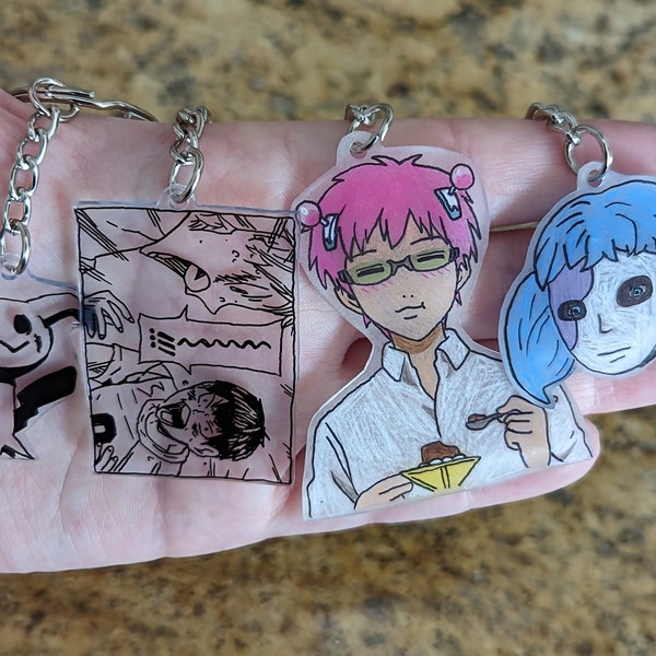 Anime Custom Keychain - Etsy