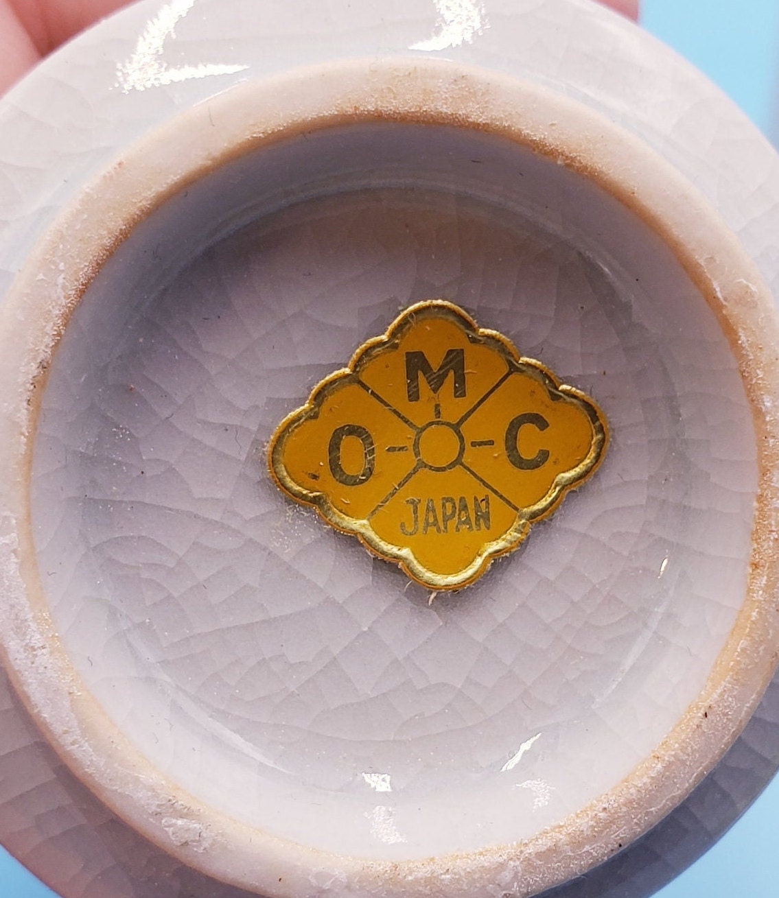 Set of 6 Kokeshi Cups Otagiri With Foil Stickers OMC Hand Painted in ...