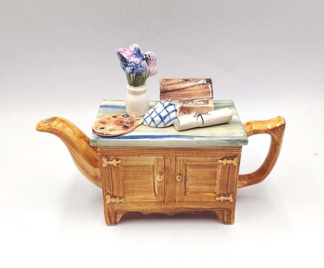 Vintage Richard Parrington Designs Pottery Teapot, Painter's Cabinet ...