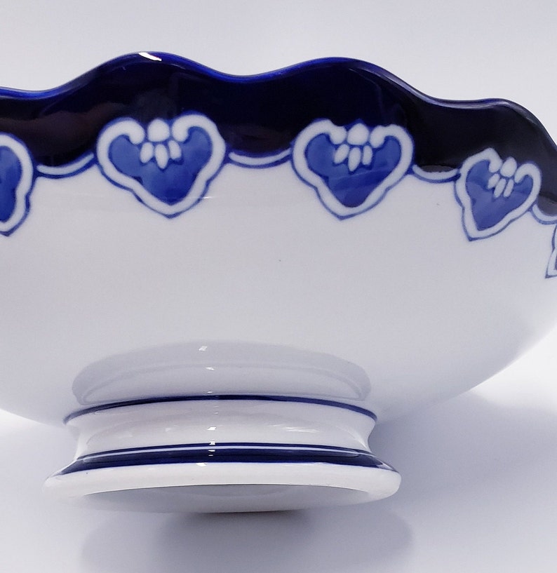 The Bombay Company Chinoiserie Footed Bowl/ Plate - Etsy