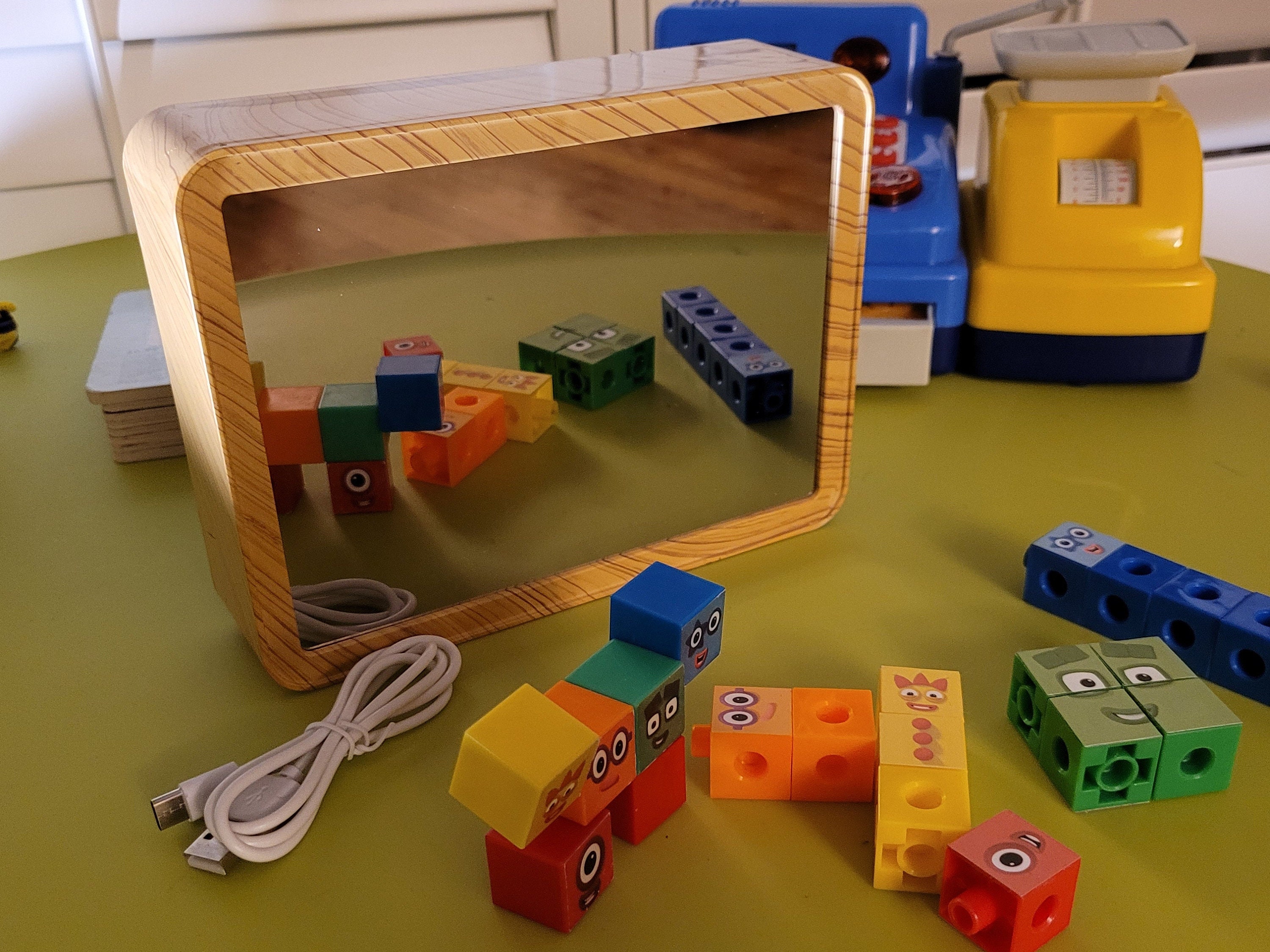 Alphablocks and Numberblocks Magic Mirror Night Light Table Décor ...