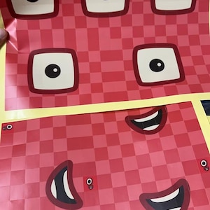 Numberblocks 100 Face Stickers: Mathlink Cube Decals (2cm) - Etsy