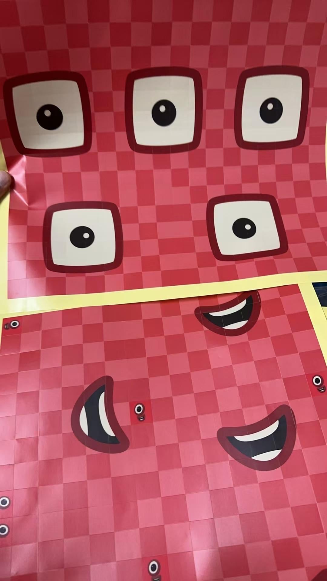 Numberblocks 100 Face Stickers: Mathlink Cube Decals (2cm) - Etsy
