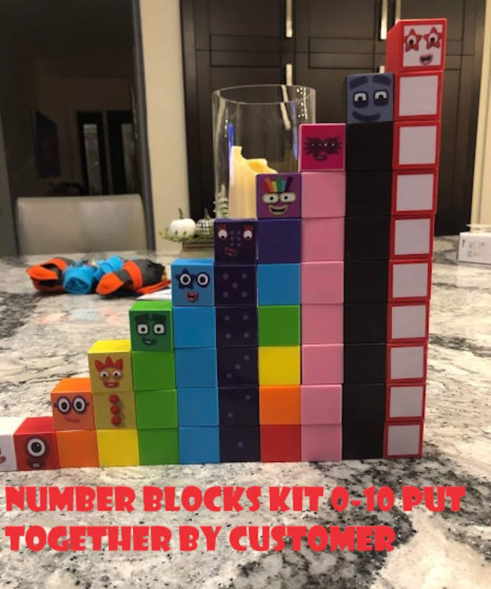Numberblocks Set 0-20 Full Set 131 Pcs Colored - Etsy Canada