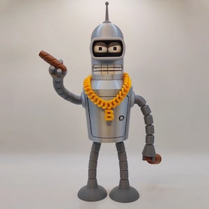3D Printed Futurama Figures - Bender and Fry - Etsy