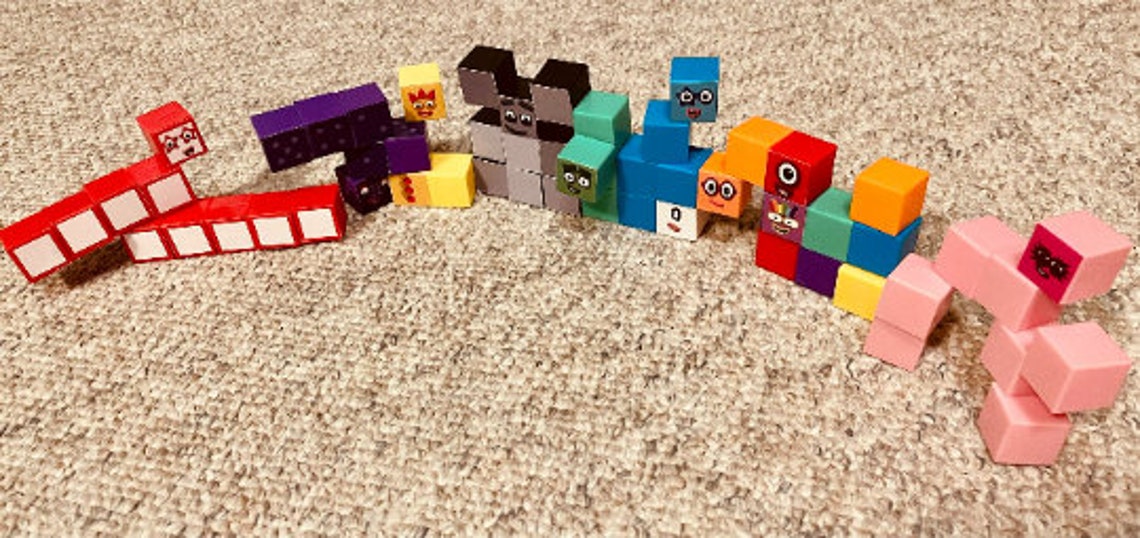 Numberblocks Set 0-20 Full Set 131 Pcs Colored - Etsy Canada