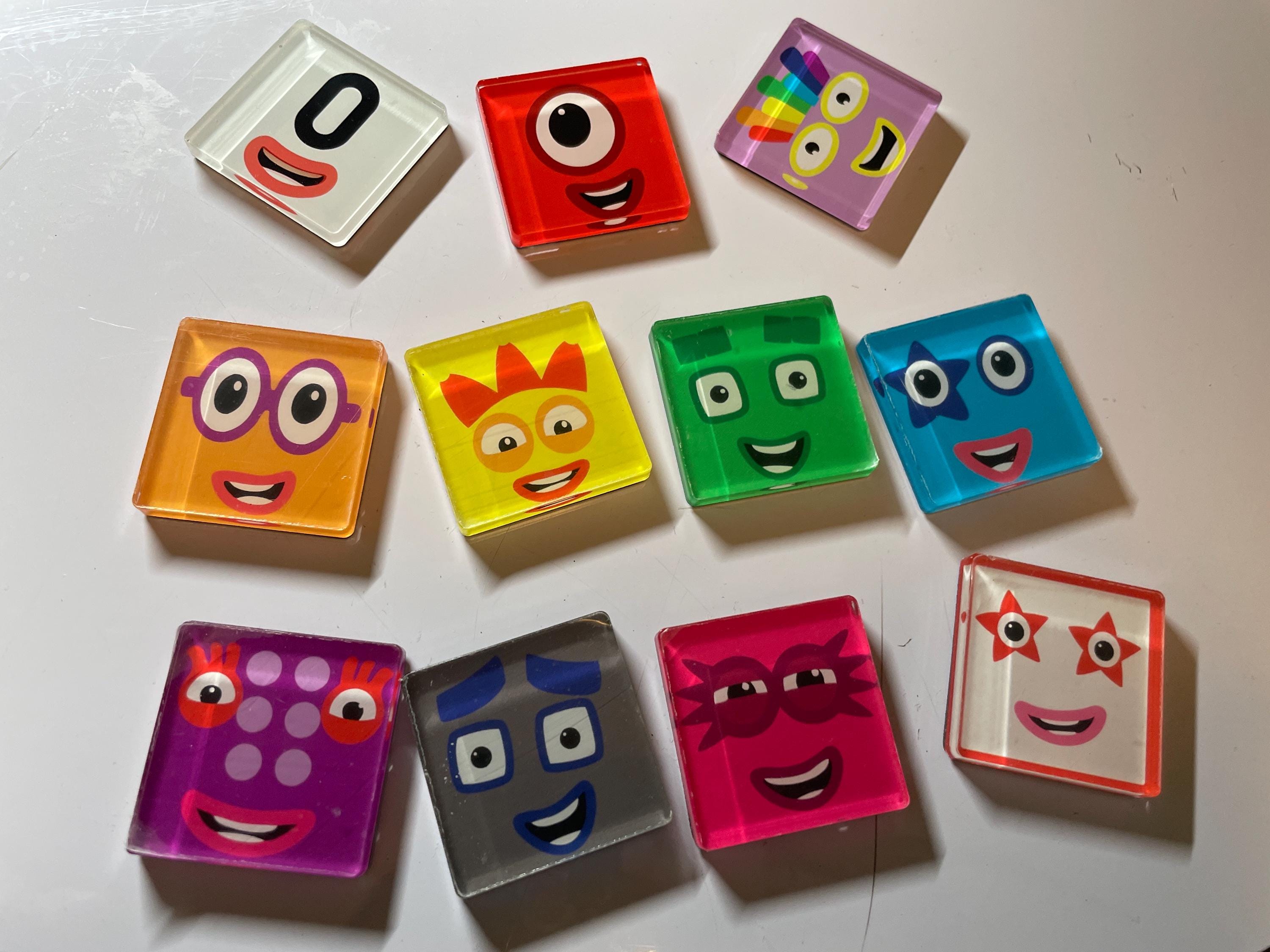 Numberblocks Acrylic Fridge Magnets: Educational Learning, Fun Play - Etsy