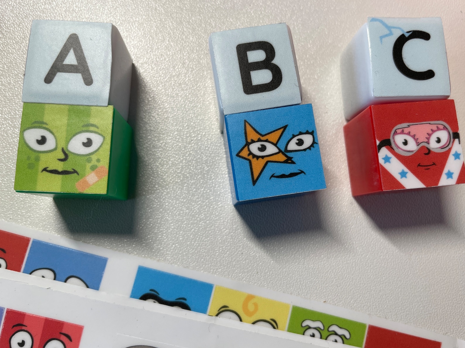 Alphablocks Set Colored Alphablocks. DYI Kit - Etsy Canada
