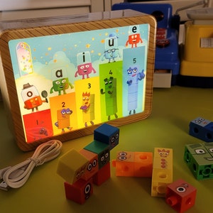 Alphablocks and Numberblocks Magic Mirror Night Light Table Décor - Etsy
