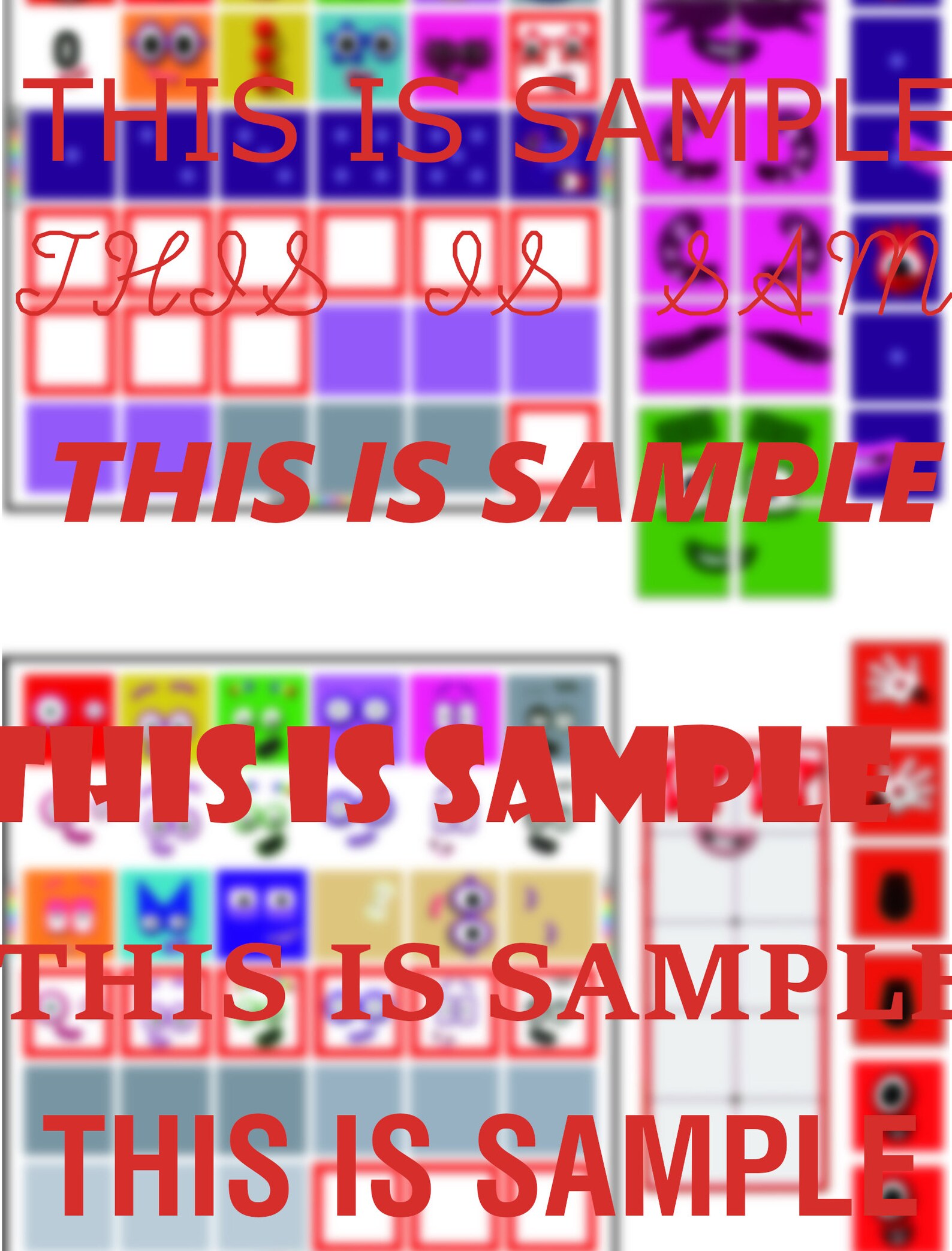 Numberblocks Set 0-20 Full Set 131 Pcs Colored - Etsy Canada