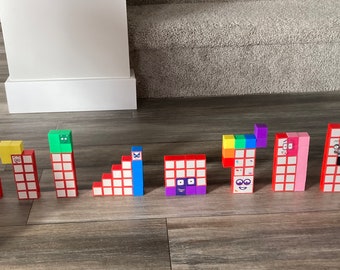 Numberblocks Math Cubes 0-10 Total 56 Pcs Educational - Etsy