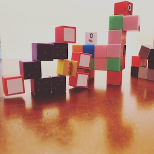 Numberblocks Math Cubes (0-10, Total 56 Pcs) DIY Kit, Educational ...