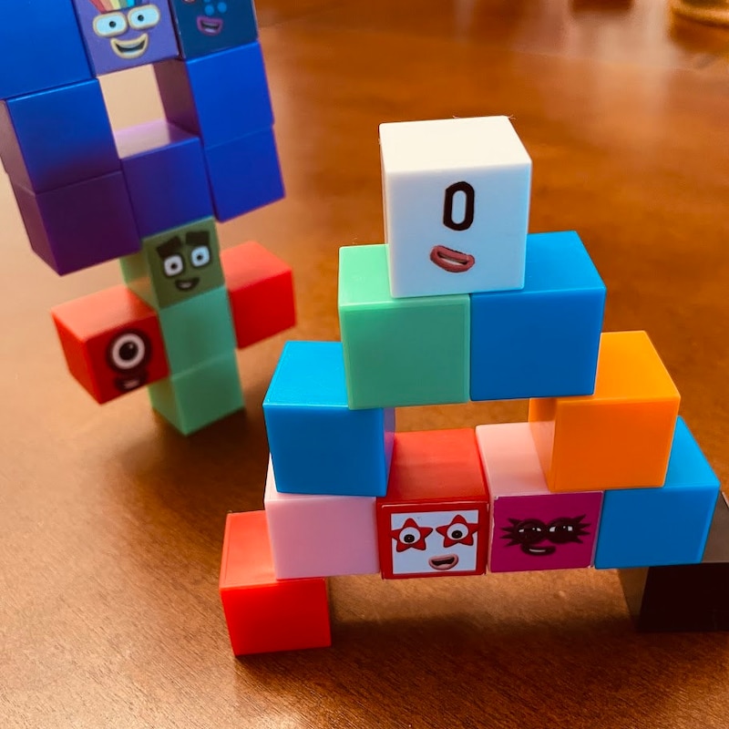 Number Blocks Cube Stickers - Etsy