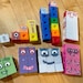 Linking Cube Numberblocks Math Cubes. Educational Blocks.(blank Linking ...
