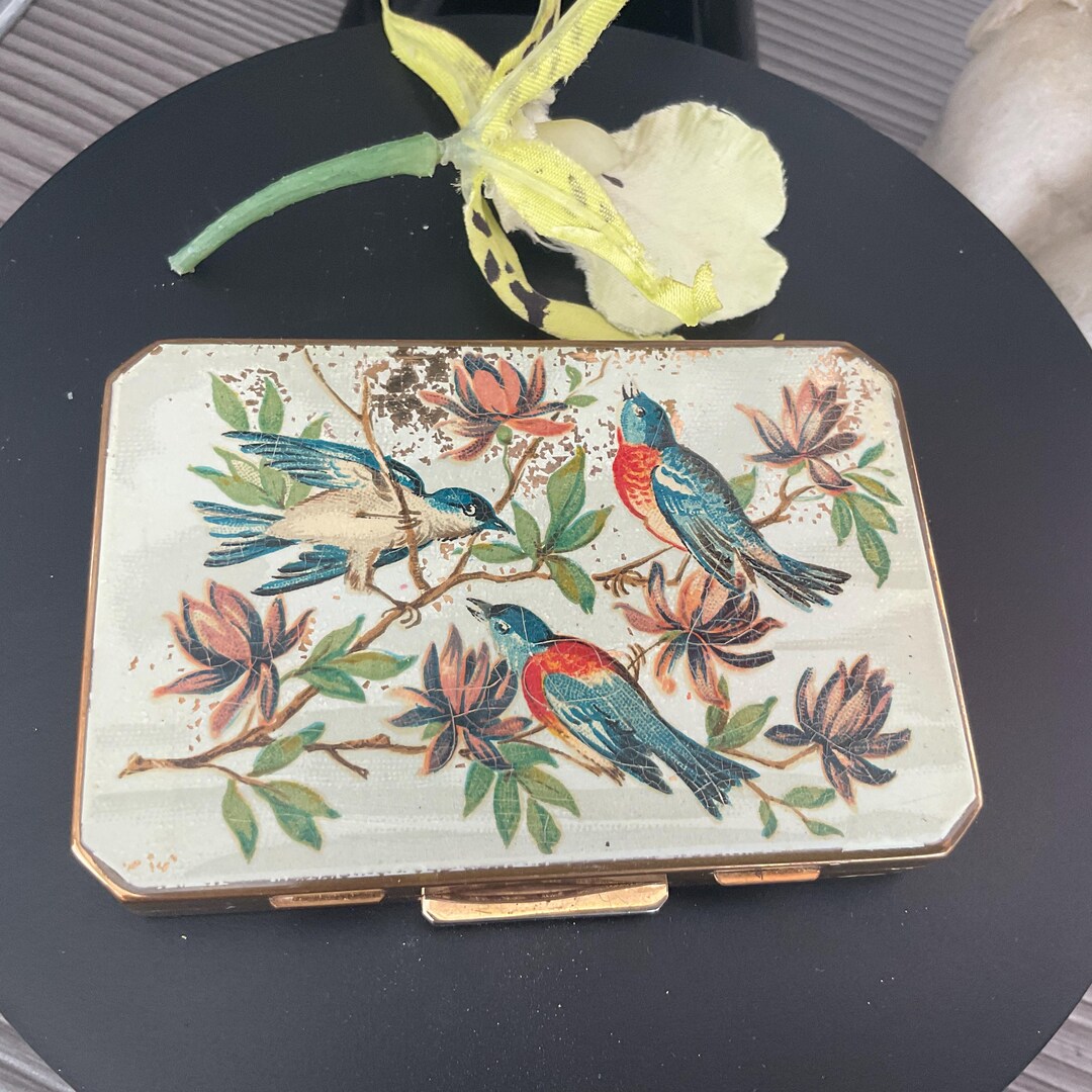Rare Stratton Powder Compact, Bird Design, Handbag Accessory, - Etsy
