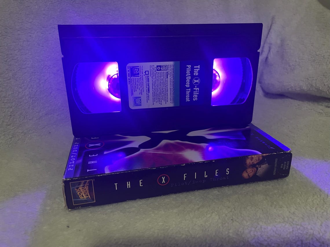 X-files TV Series VHS Led Lamp Nightlight Collectible Sci Fi Fox Mulder ...