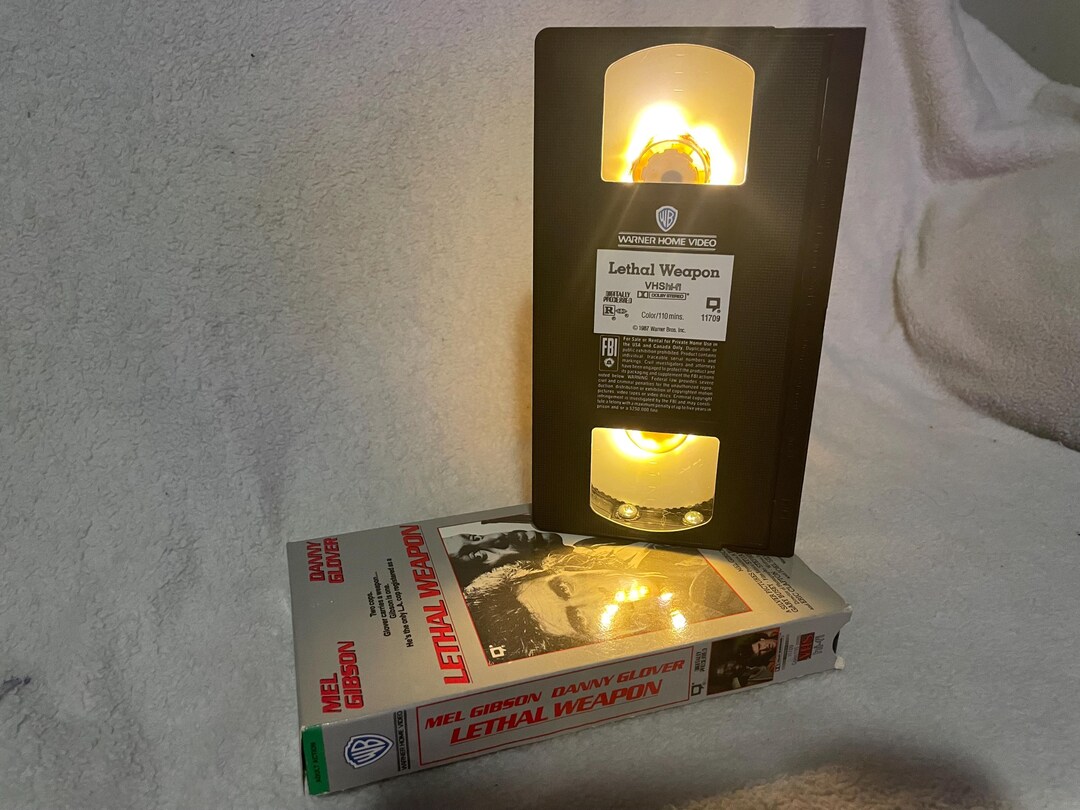 Lethal Weapon VHS Led Lamp Nightlight Collectible Decor Mel Gibson ...