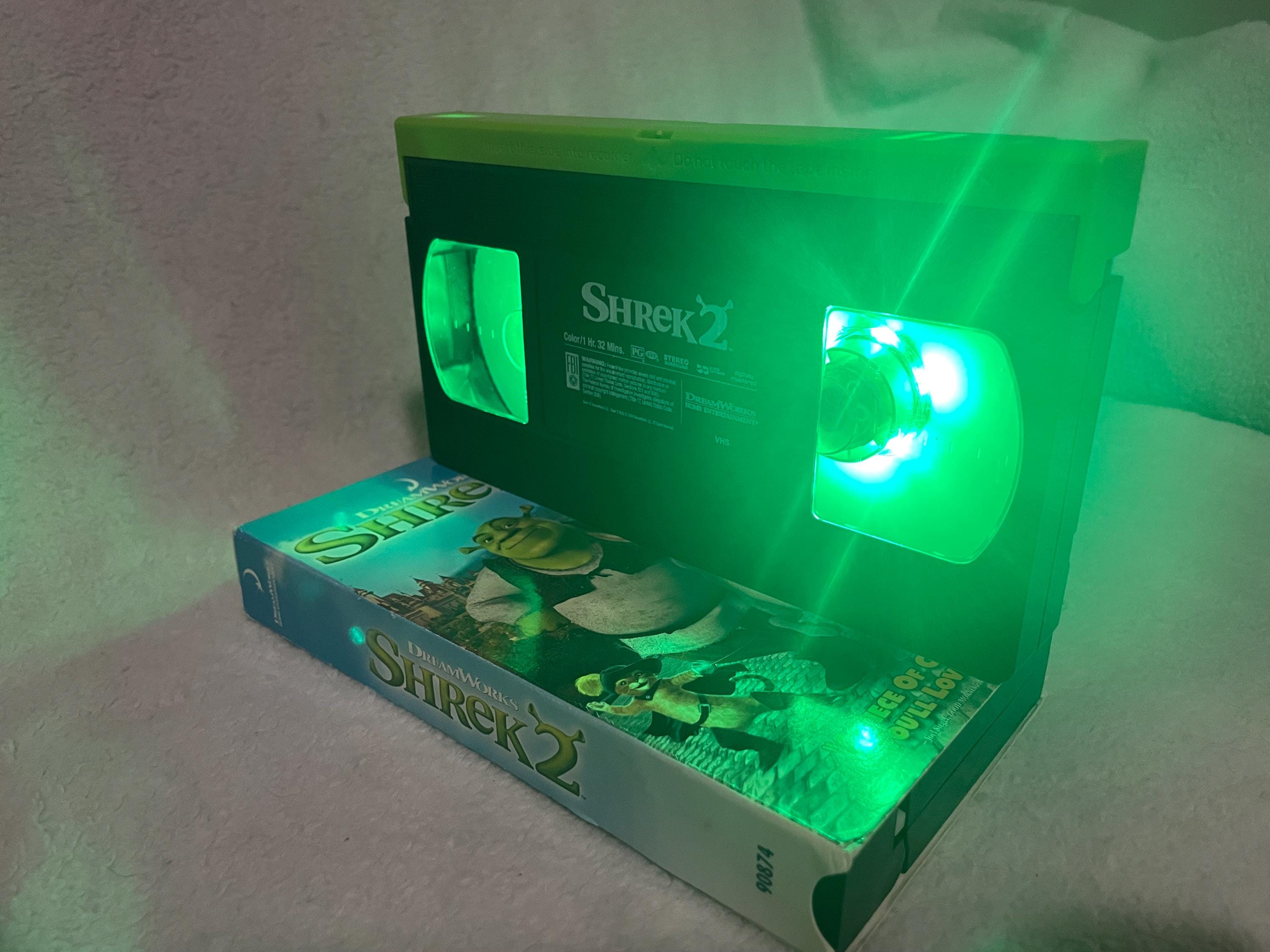 Shrek 2 Animated Movie VHS Led Lamp Nightlight Collectible Decor Mike ...
