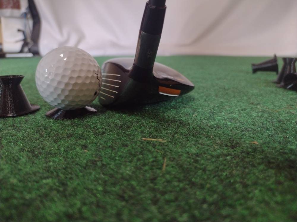 Golf Mat Tees 10 Pack Short Tees .25 or .16 Inch, Golf Simulator Tees ...