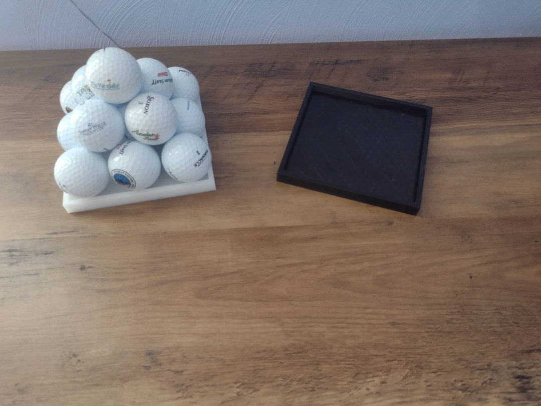 Golf Ball Pyramid Display Tray Black, White, Blue, or Red - Etsy