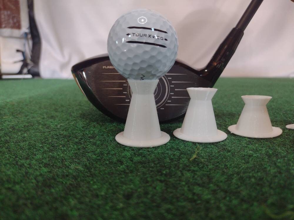 Golf Mat Tees: Flexible TPU Simulator Tees - 7 Pack Pick Size and Color ...