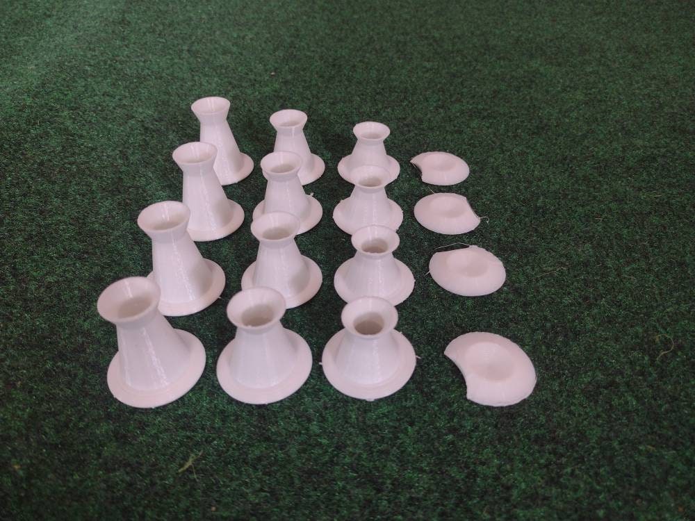 16 Pack Flexible Golf Mat Tees: Mixed Size Pack Pick Your Color - Etsy
