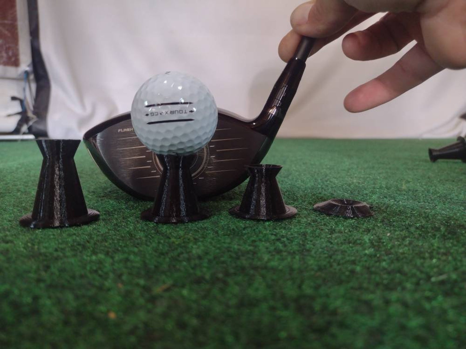 16 Pack Flexible Golf Mat Tees: Mixed Size Pack Pick Your Color - Etsy