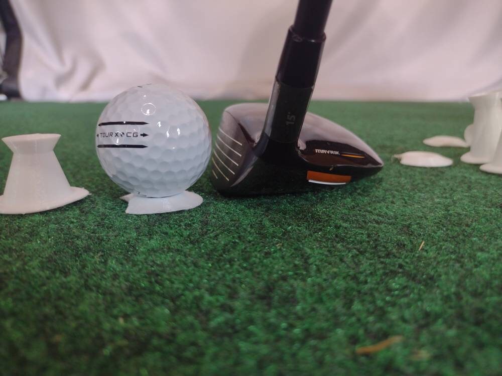 16 Pack Flexible Golf Mat Tees: Mixed Size Pack Pick Your Color - Etsy