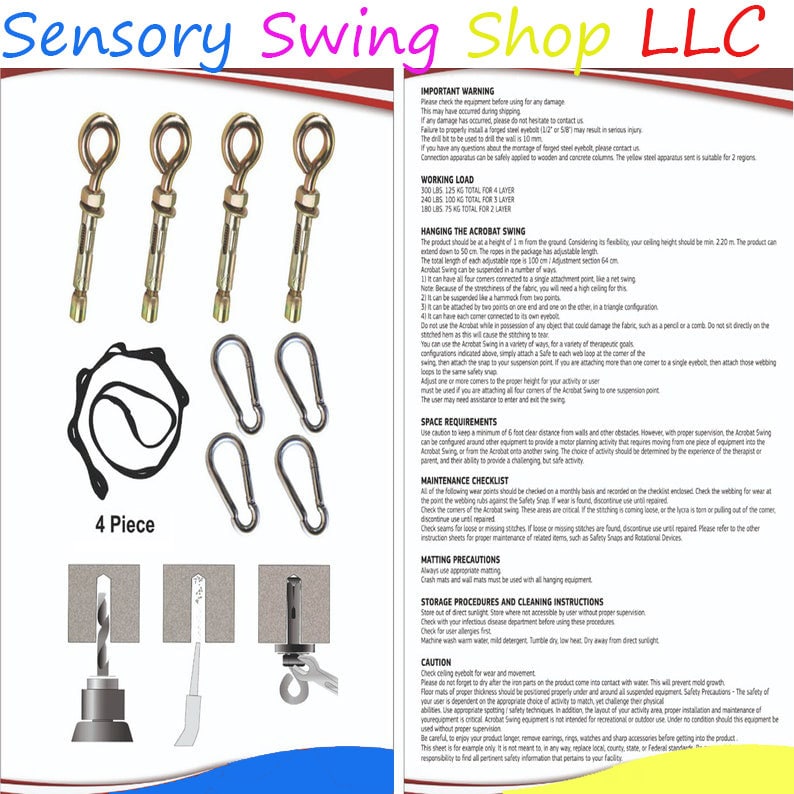 Educational Material, Acrobat Swing, Sensory Therapy for Kids, Hammock ...