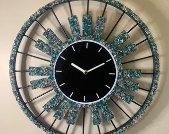 Sea Glass Clock | Etsy