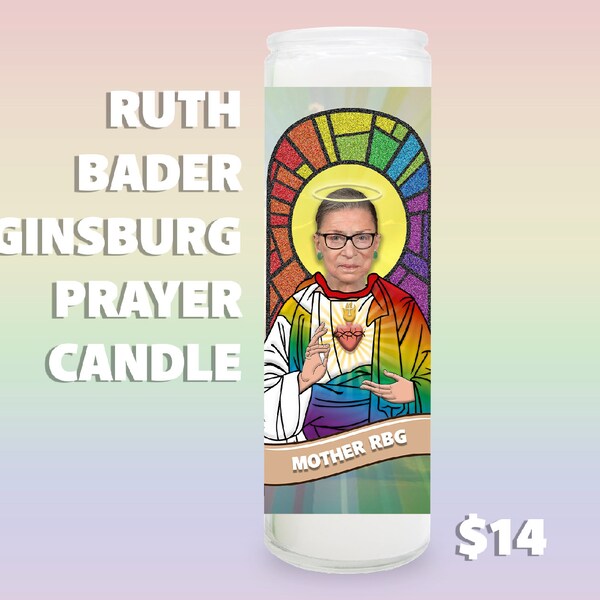 Ruth Bader Ginsburg Prayer Candle - Etsy