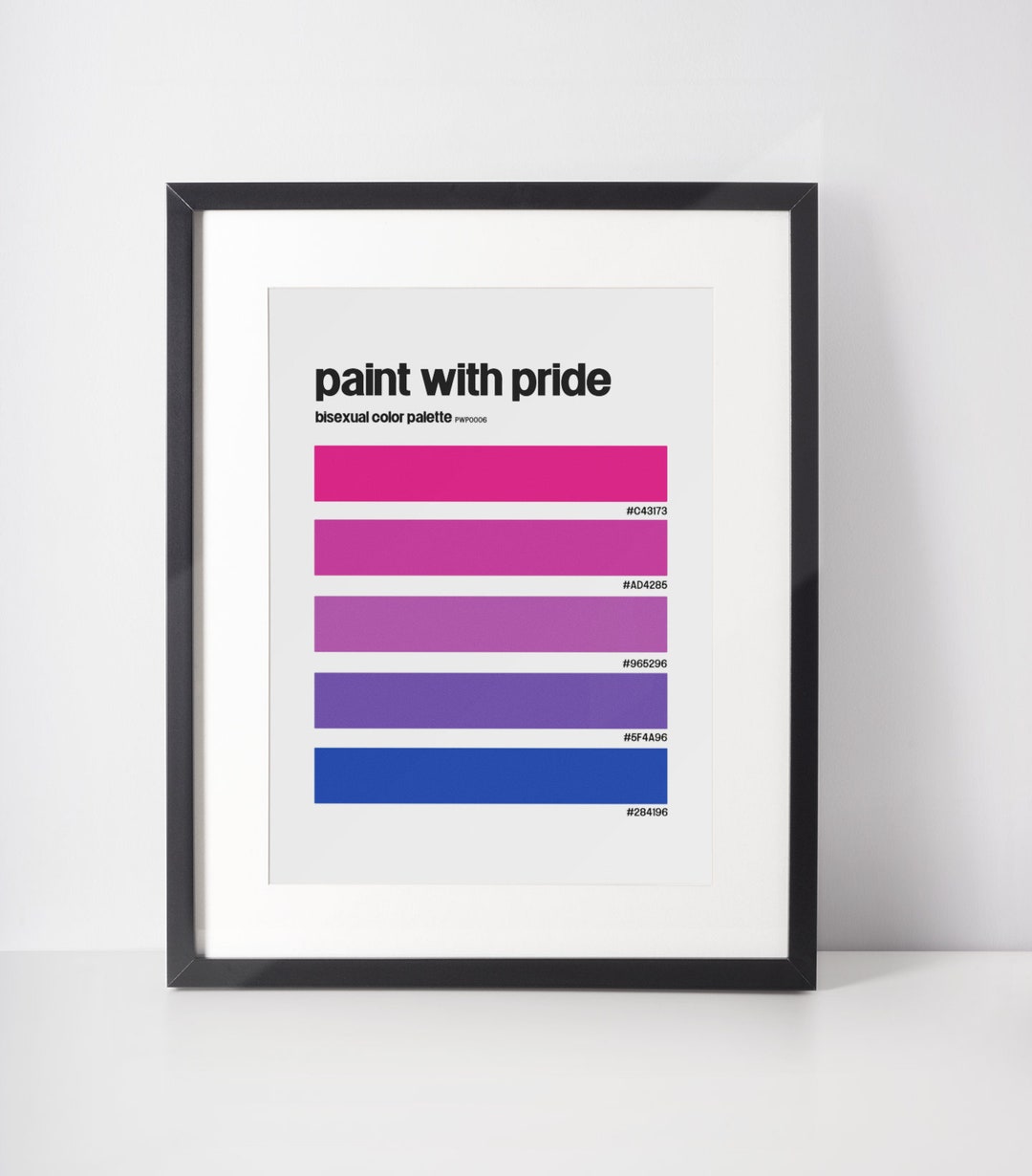 Bisexual Color Palette Digital Art Paint With Pride Digital Download ...