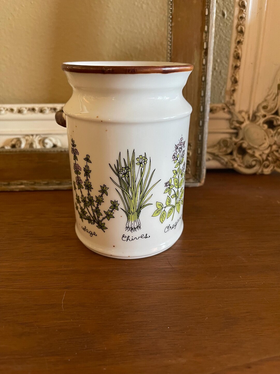 Vintage 1970s Lorrie Designs | Japan Stoneware | Chives, Sage, Oregano ...