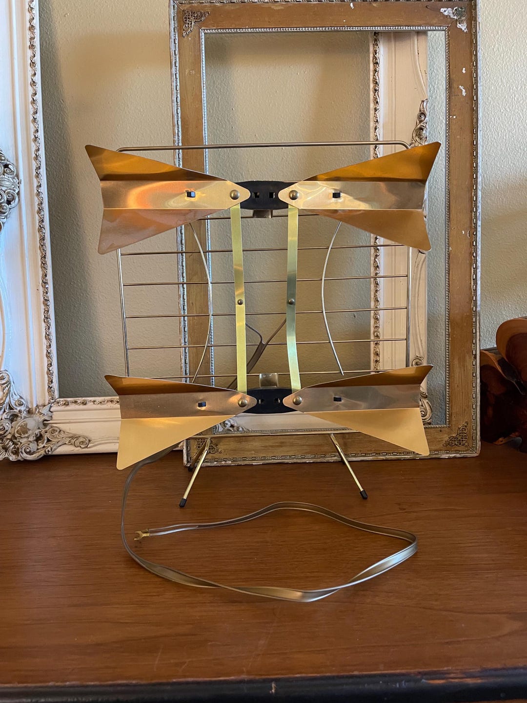 Vintage UHF TV Antenna Analog Channels | Bow Tie Antenna | MCM Copper ...