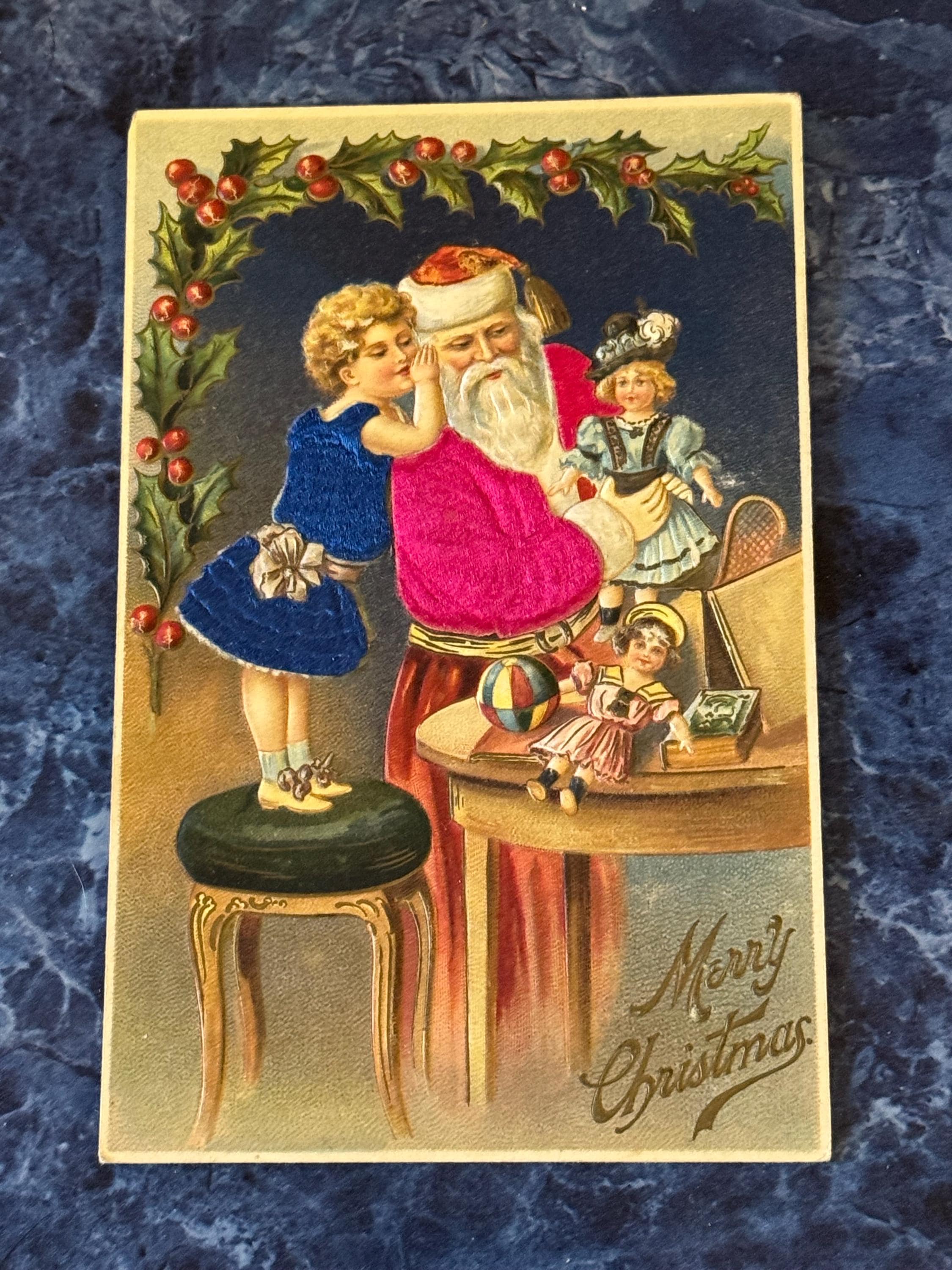 Antique Merry Christmas Post Card - Etsy