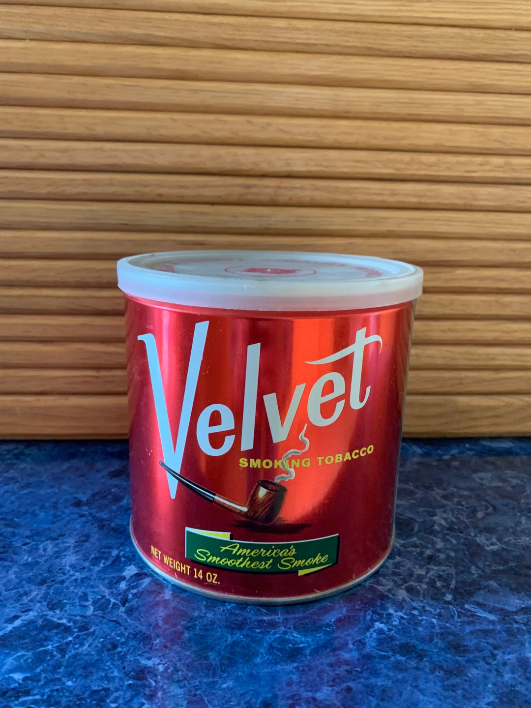 Vintage Velvet Smoking Tobacco Tin - Etsy