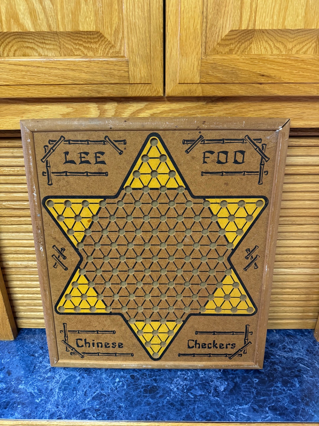 Vintage Lee Foo Double Sided Chinese Checker/ Rummy Board - Etsy