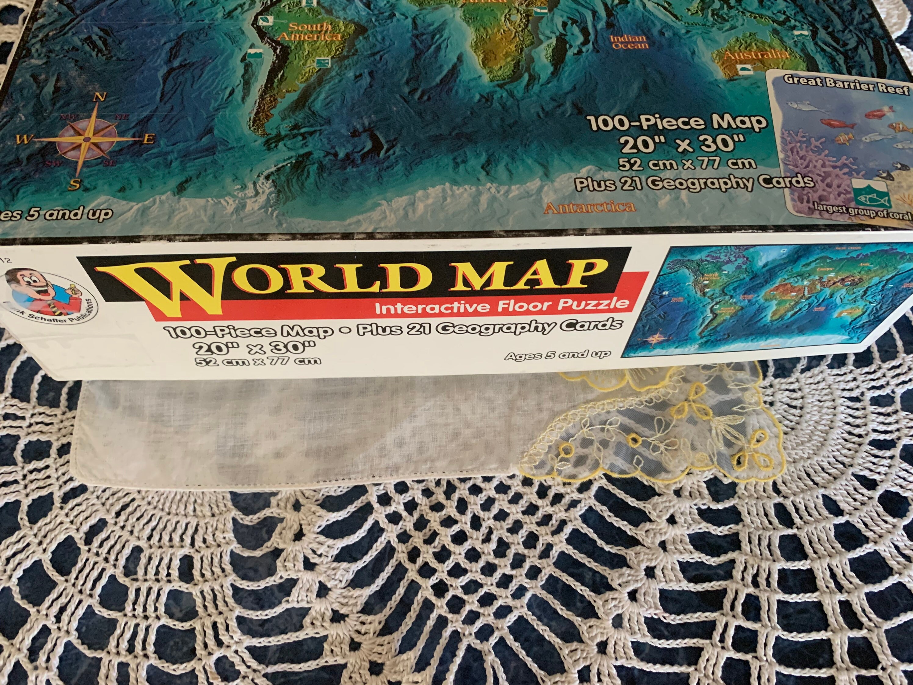 World Map-interactive Floor Puzzle - Etsy