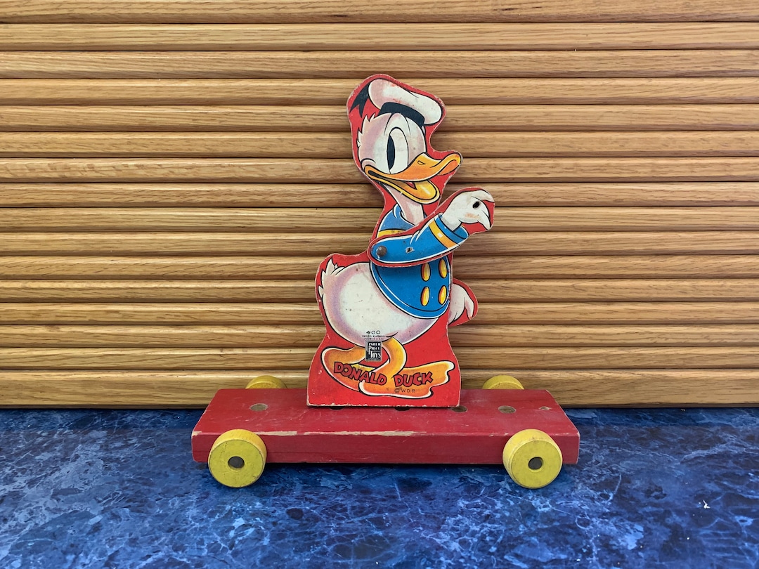 Vintage Donald Duck Pull Toy-parts - Etsy