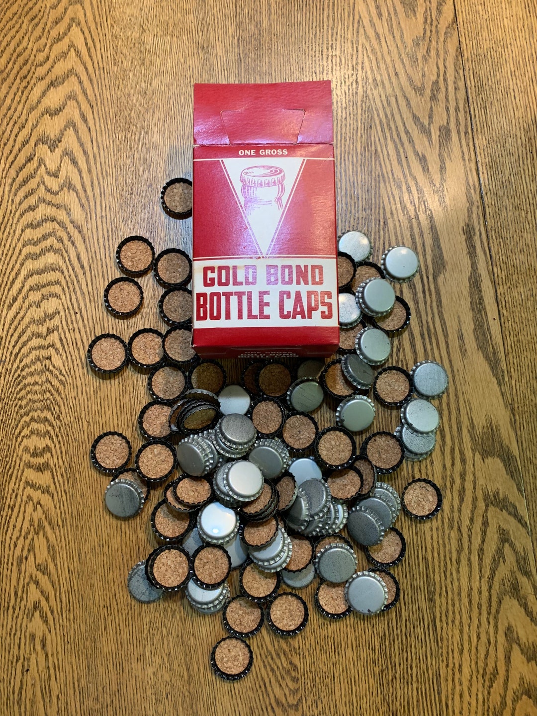 Vintage Gold Bond Bottle Caps-1 Gross - Etsy